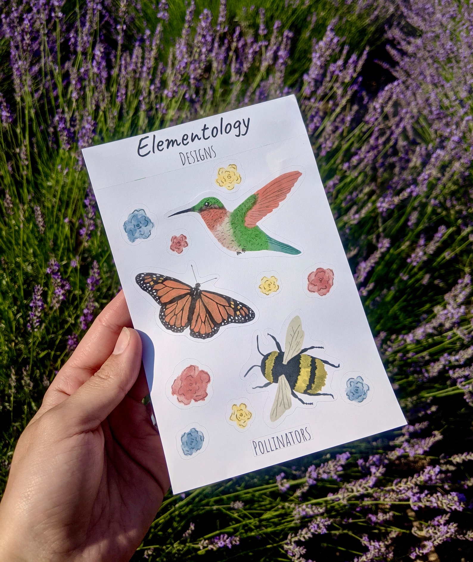 Pollinator Sticker Sheet Pollinator Stickers Bee Sticker - Etsy