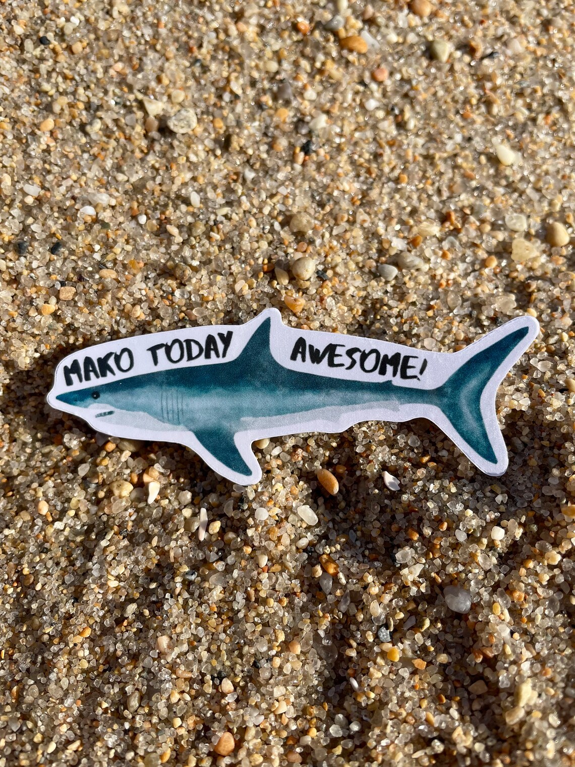 Shark Affirmation Sticker Set Mako Shark Great White Shark - Etsy