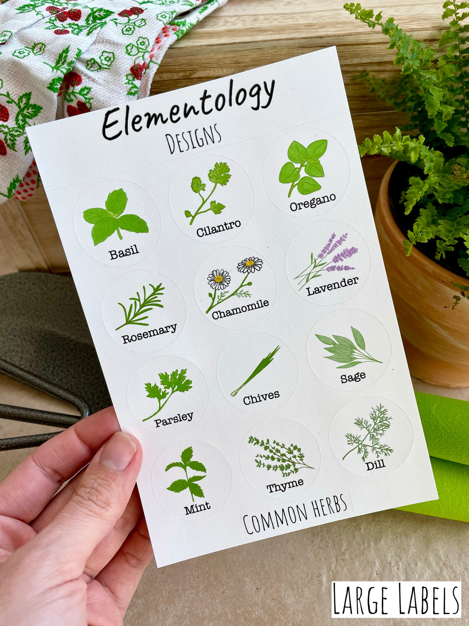 Herb Stickers Garden Markers Herb Markers Garden Stickers | Etsy