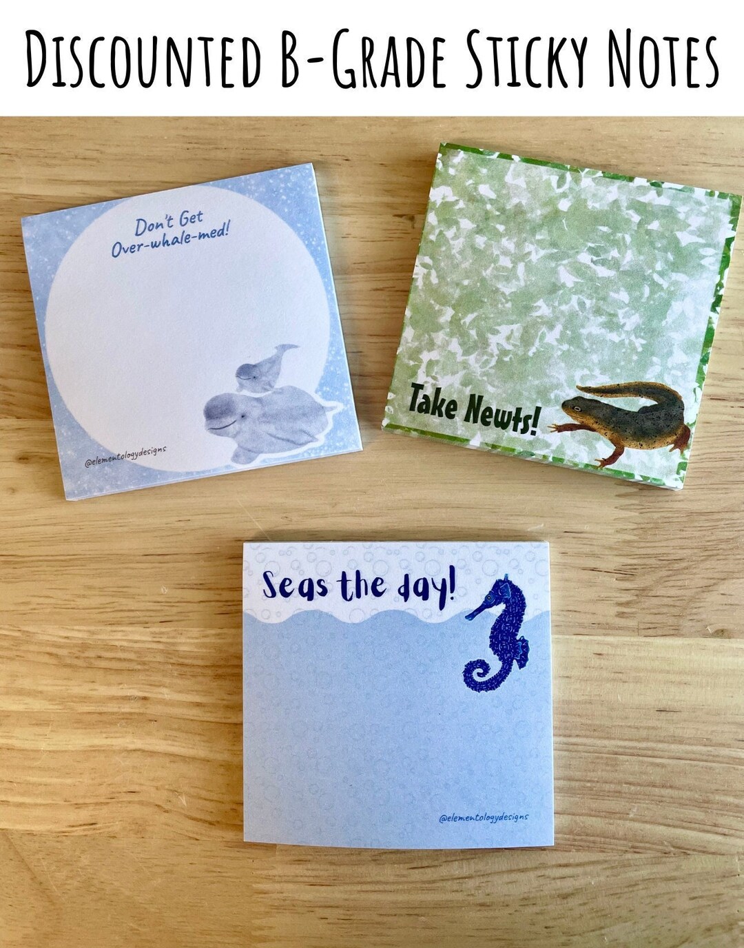 B-grade Sticky Notes Discounted Sticky Notes Salamander - Etsy