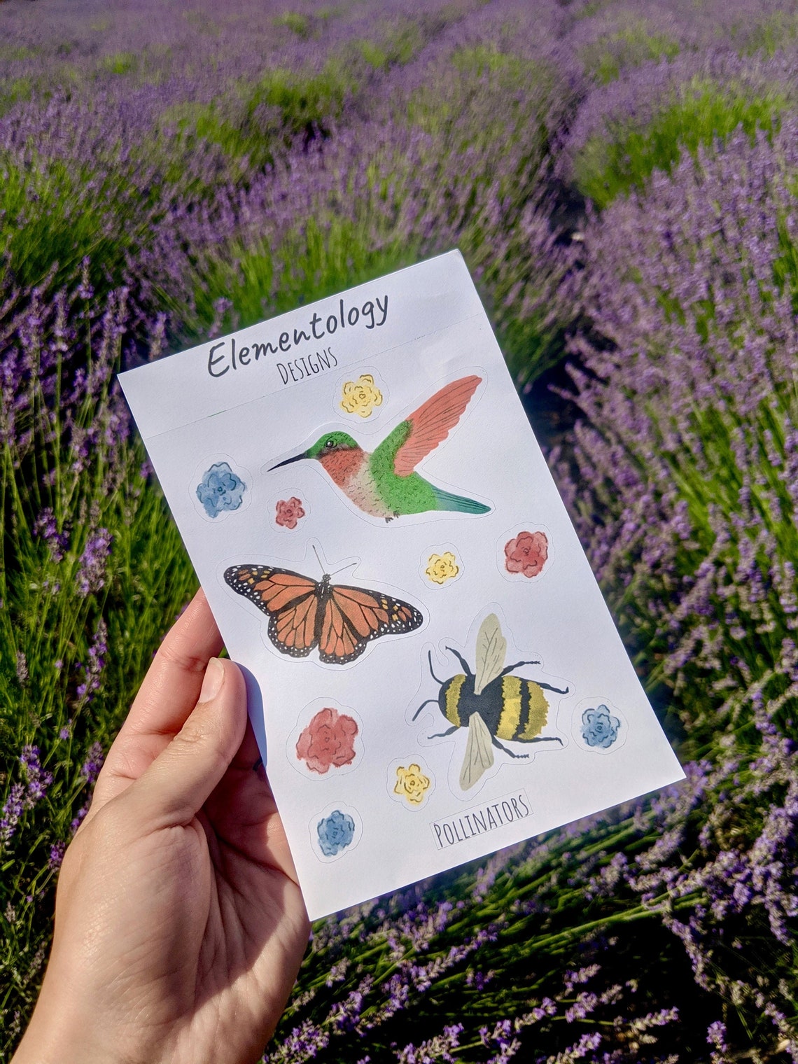 Pollinator Sticker Sheet Pollinator Stickers Bee Sticker - Etsy