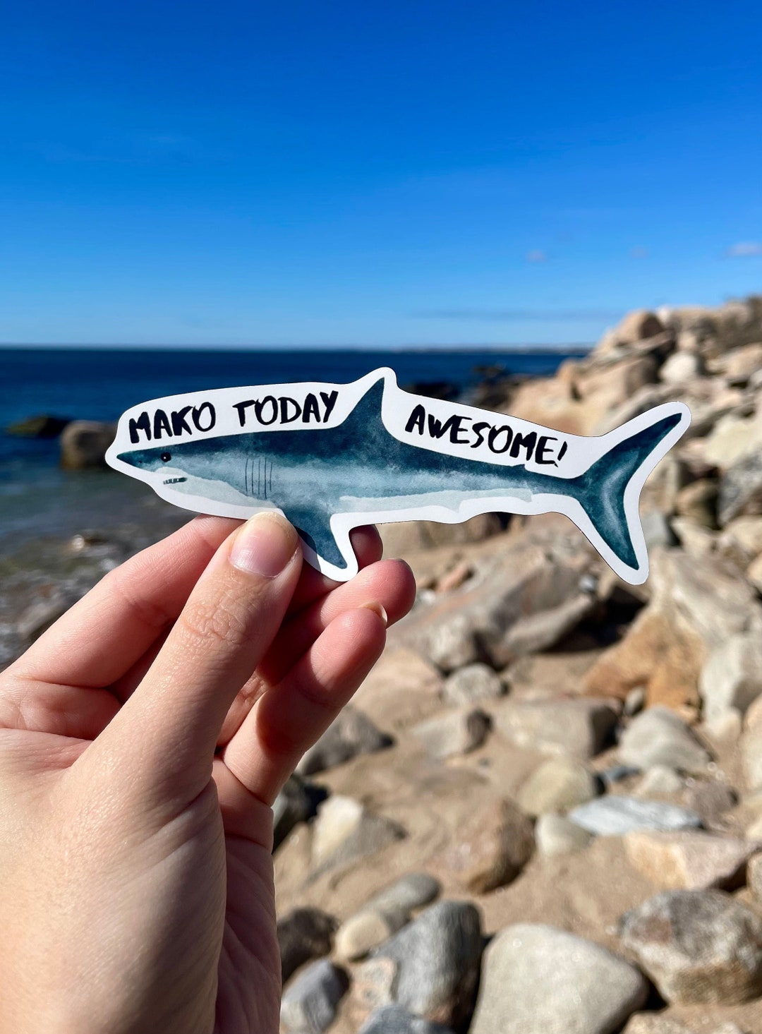 Mako Today Awesome Car Magnet, Mako Shark Car Magnet, Shark Car Magnet ...