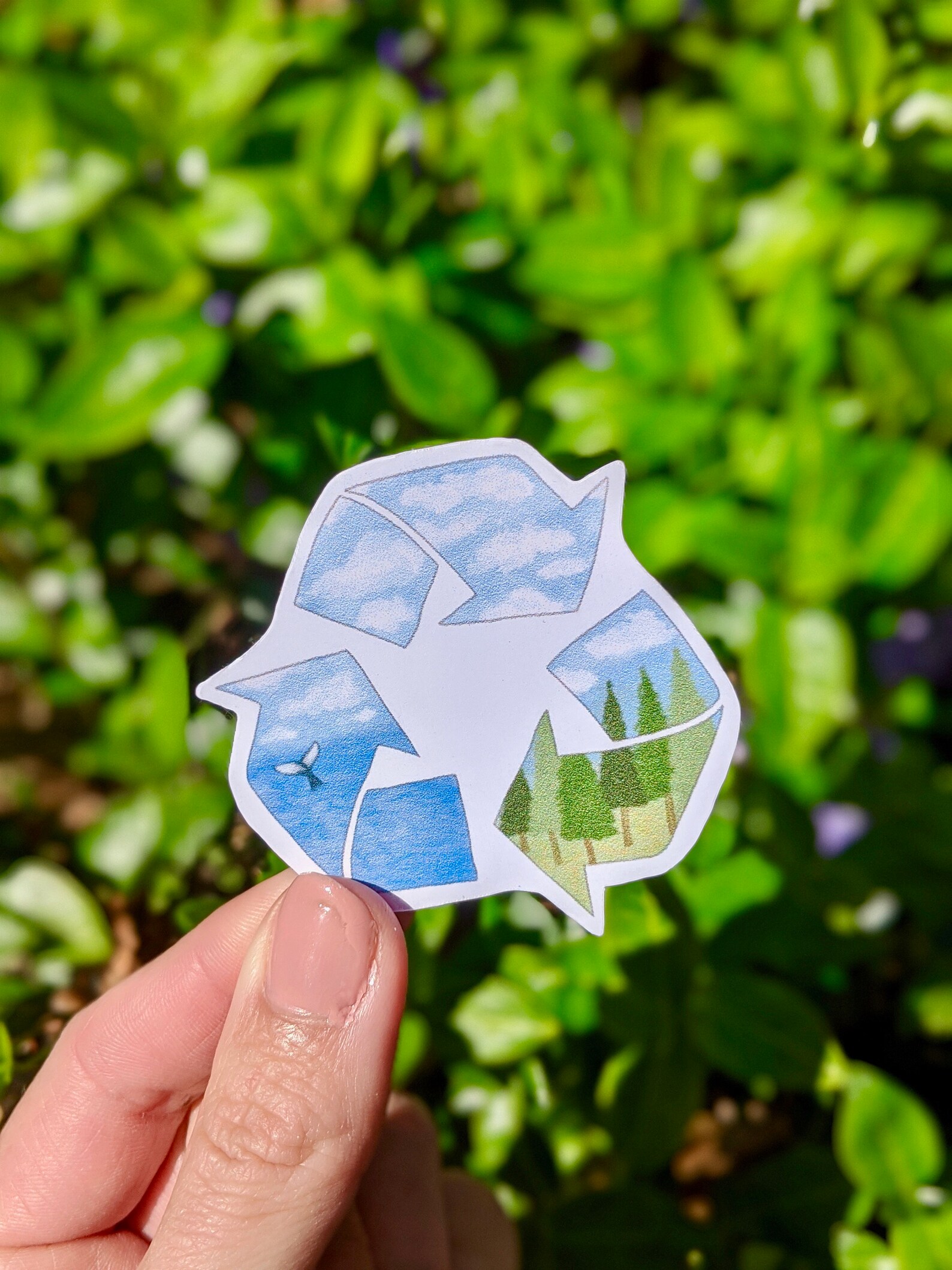 Earth Day Sticker Recycling Sticker Eco-friendly Sticker - Etsy