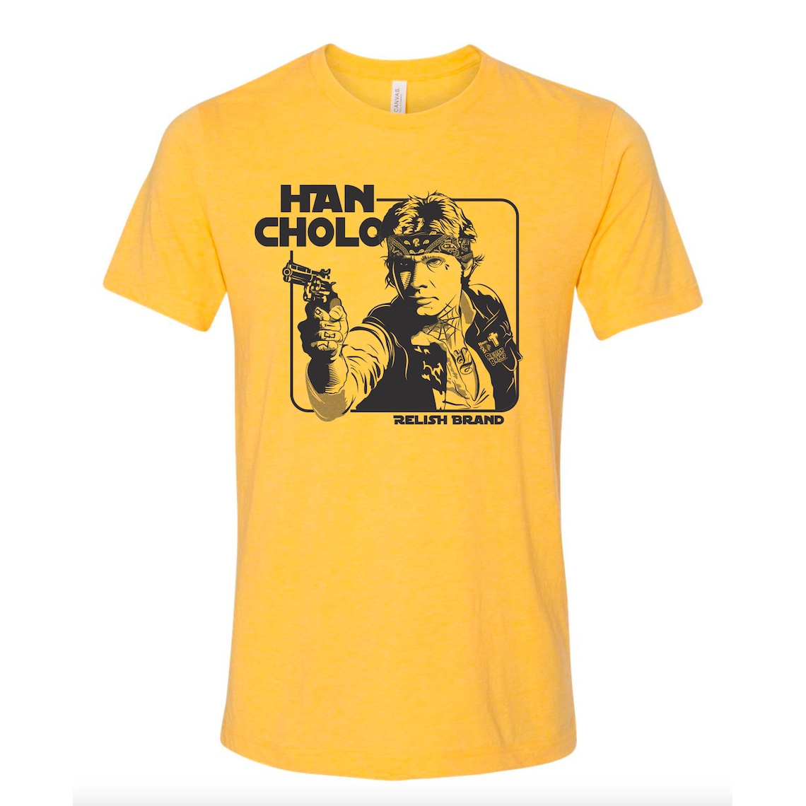 Han Cholo Shirt in Gold Star Wars Shirt Han Solo Darth - Etsy