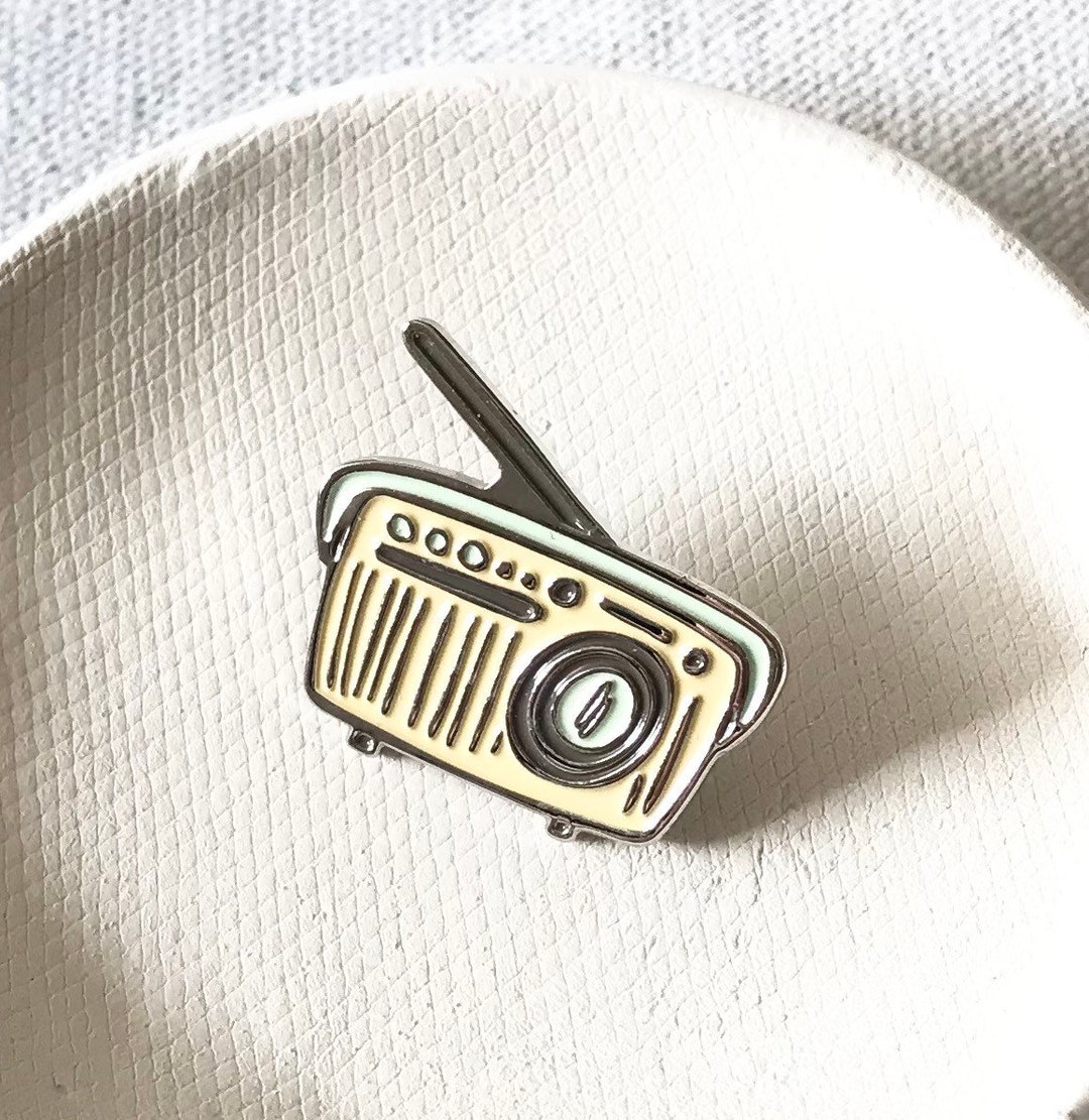 Vintage Radio Soft Enamel Pin - Etsy