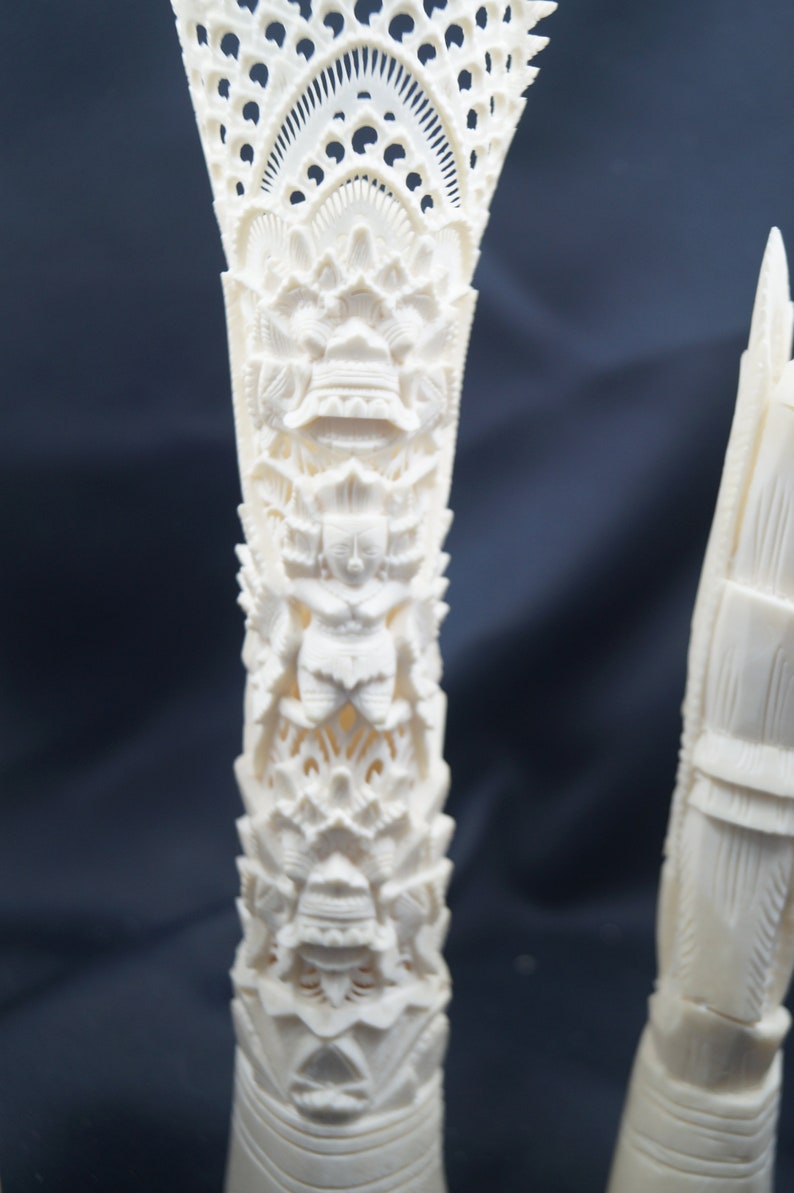 3 Thai Bone Carvings; Altar Pieces - Etsy