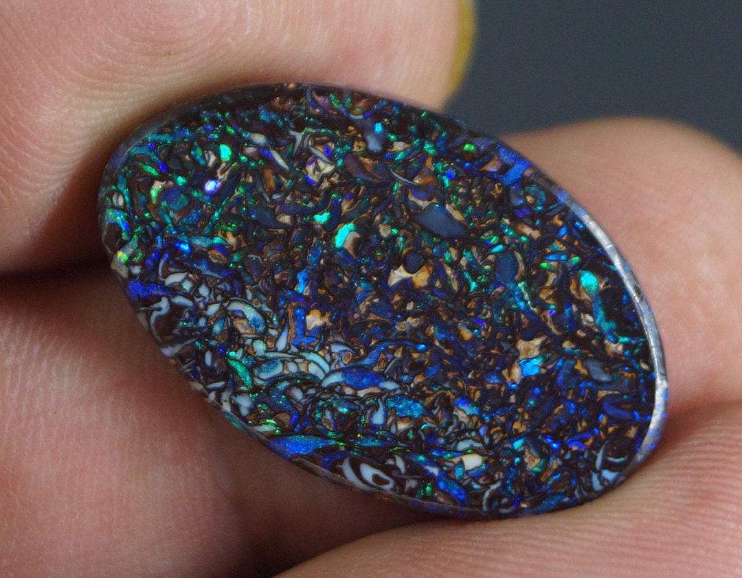 Boulder Opal, Seeds of Life. Crown and Root Chakras - Etsy