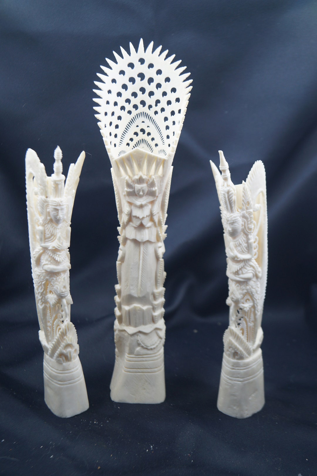 3 Thai Bone Carvings; Altar Pieces - Etsy
