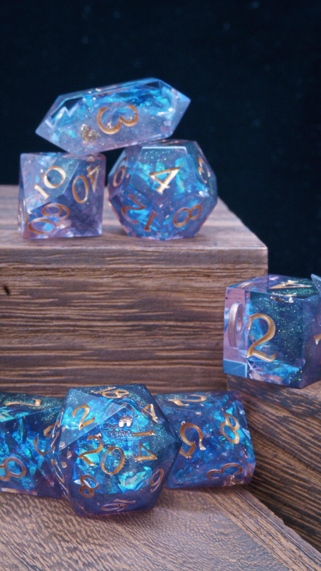 Arcane Gate - 7 Piece Dice Set - Etsy