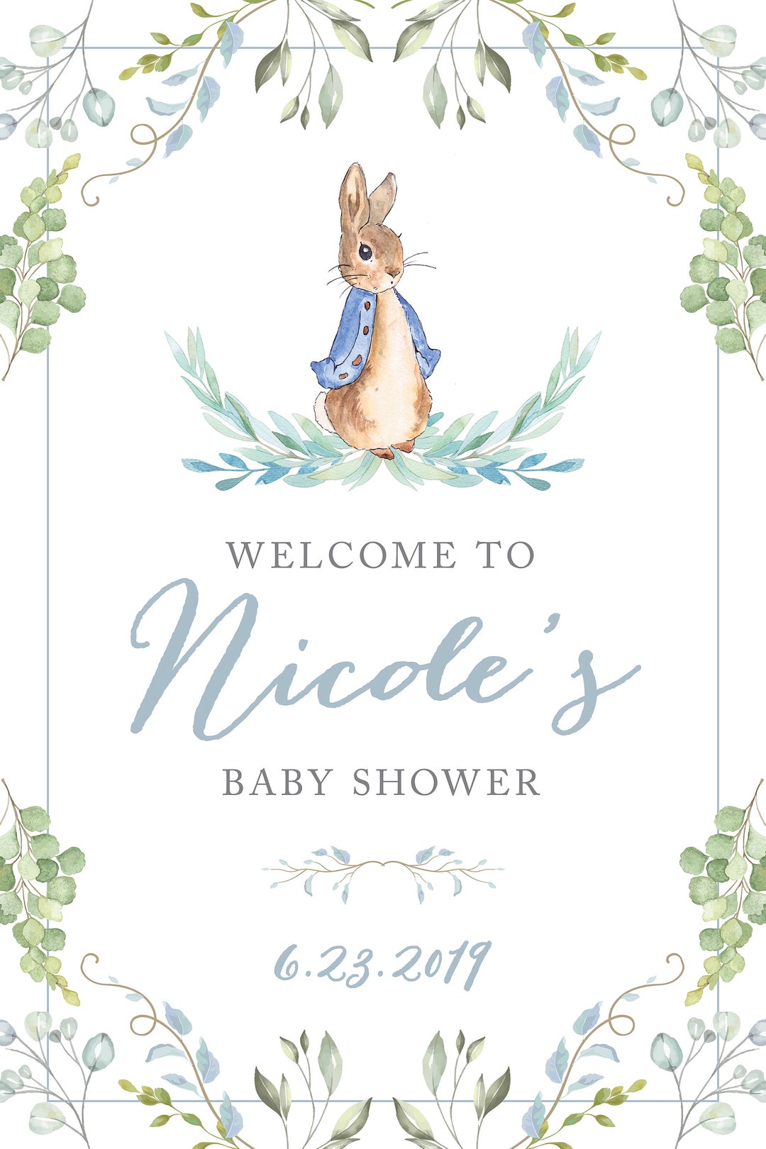 24x36" Welcome Sign - Etsy