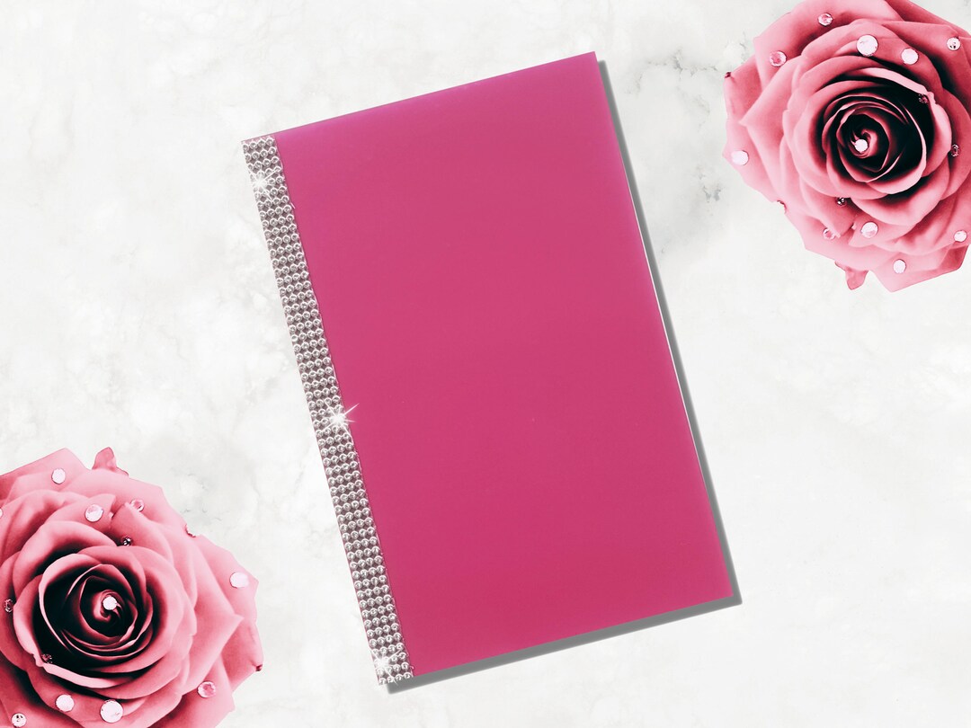 Notizbuch Pink mit Strasssteinen 125 Seiten Glitzer Strass - Etsy 日本