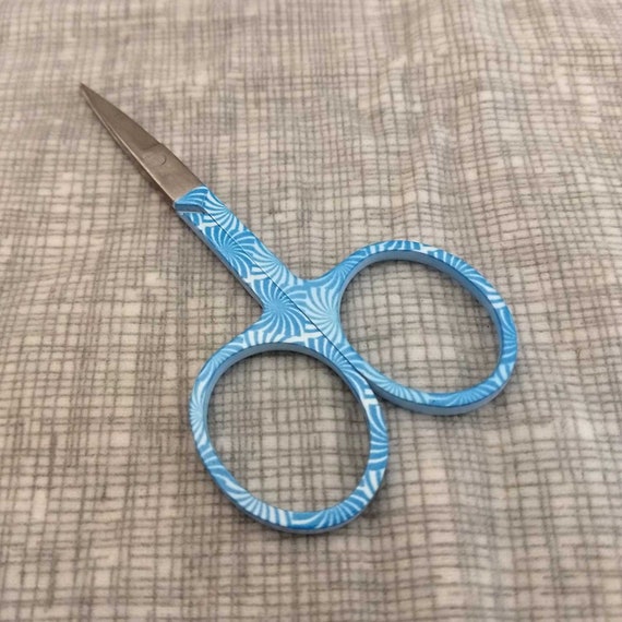 Color Swirl Embroidery Scissors Blue Cross Stitch Sewing | Etsy