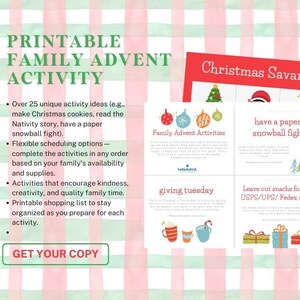 Family Advent Activities | Christmas Countdown With Daily Family Fun ...