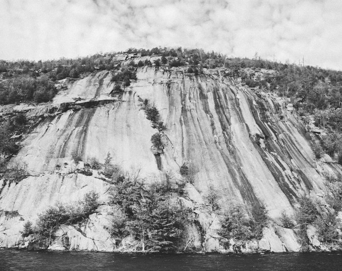 Rogers Rock Lake George, NY Black & White Photo Print - Etsy