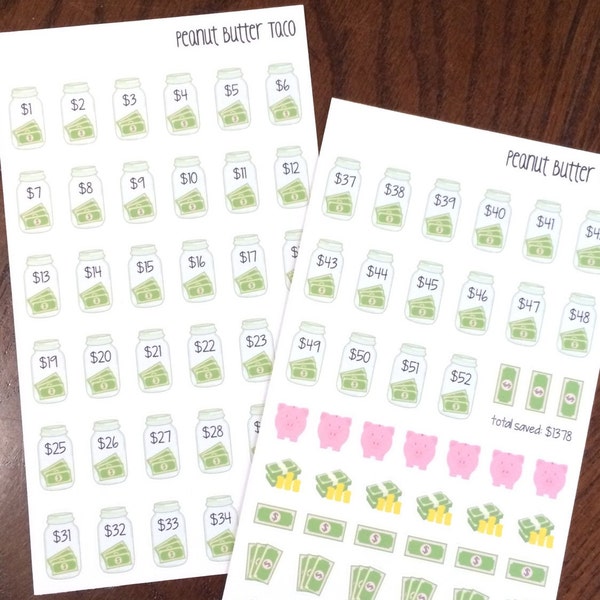 Money Planner Stickers - Etsy