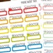 Star Rating Planner Stickers Book Ratings Planner Stickers Book Review ...
