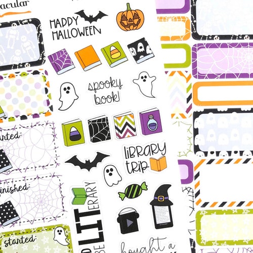 Currently Reading Boxes Reading Planner Stickers Book - Etsy