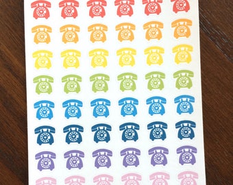 Phone Planner Stickers Phone Stickers Telephone Stickers - Etsy