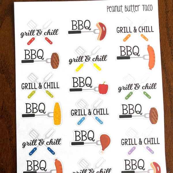 Grill Stickers - Etsy