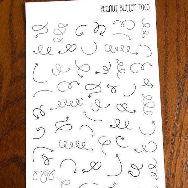 Arrow Stickers - Etsy