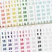 Colorful Circle Number Labels | 1-100 - Etsy