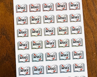 Spicy Book Stickers Smut Reader Booktok Colleen Hoover Elle Kennedy ...