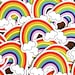 Rainbow Vinyl Sticker Rainbow Laptop Sticker Rainbow Vinyl | Etsy