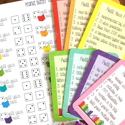 Roll Your Read Reading TBR Game Bookworm Gift Bookish | Etsy