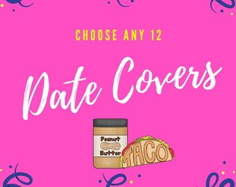 Color Choice Tiny Date Stickers Countdown Stickers Small | Etsy