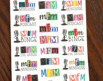 My Favorite Murder Quote Stickers Mature MFM Podcast | Etsy