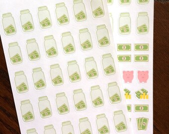 Savings Challenge Planner Stickers 52 Week Money Challenge | Etsy