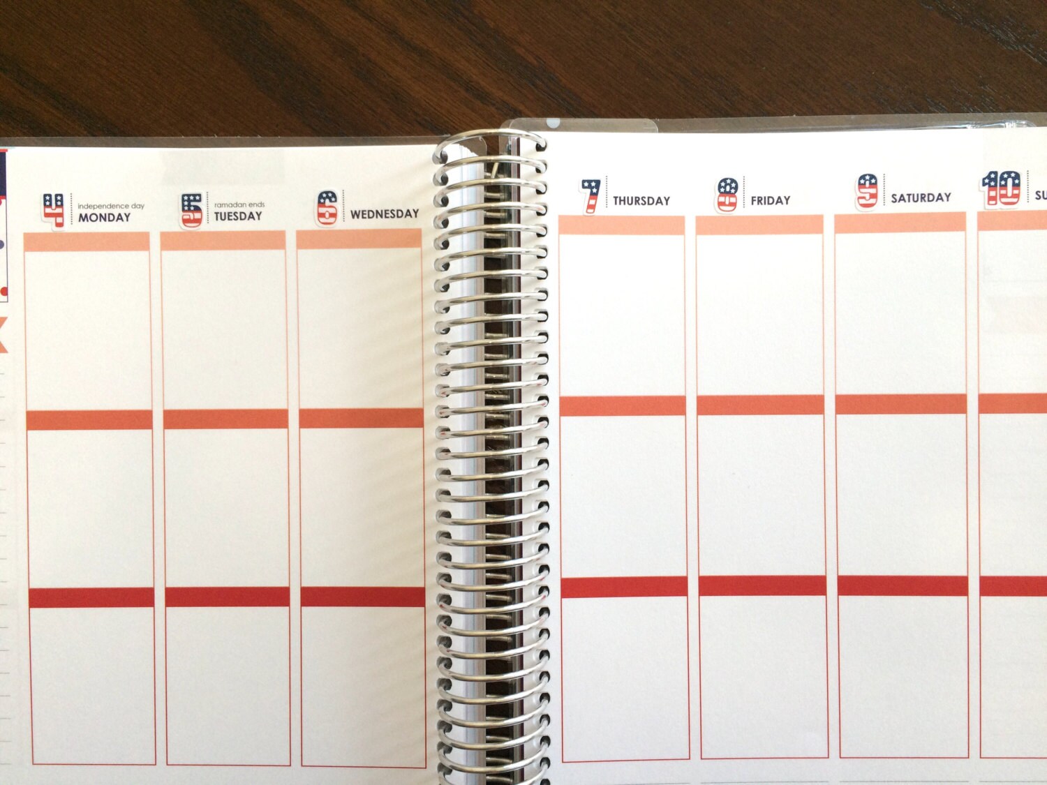 American Flag Date Covers Planner Stickers July Date Covers | Etsy