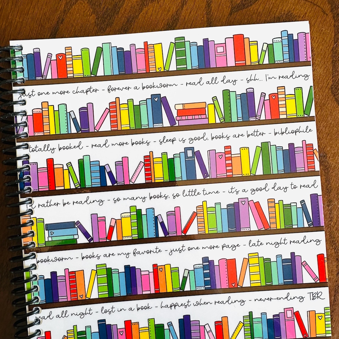 Bookish Reading Notebook - Dot Grid or Lined Paper - Reading Journal ...