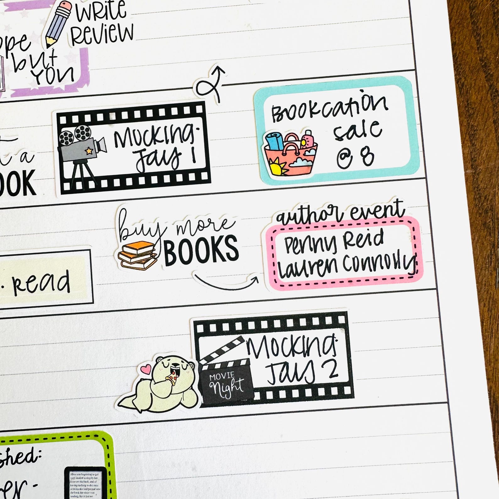The Book Was Better Planner Stickers - Book Adaptation Stickers - Movie ...