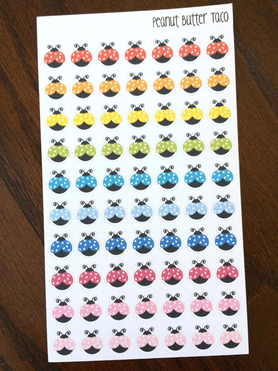 Ladybug Planner Stickers - Ladybug Stickers - Lady Bug Stickers ...