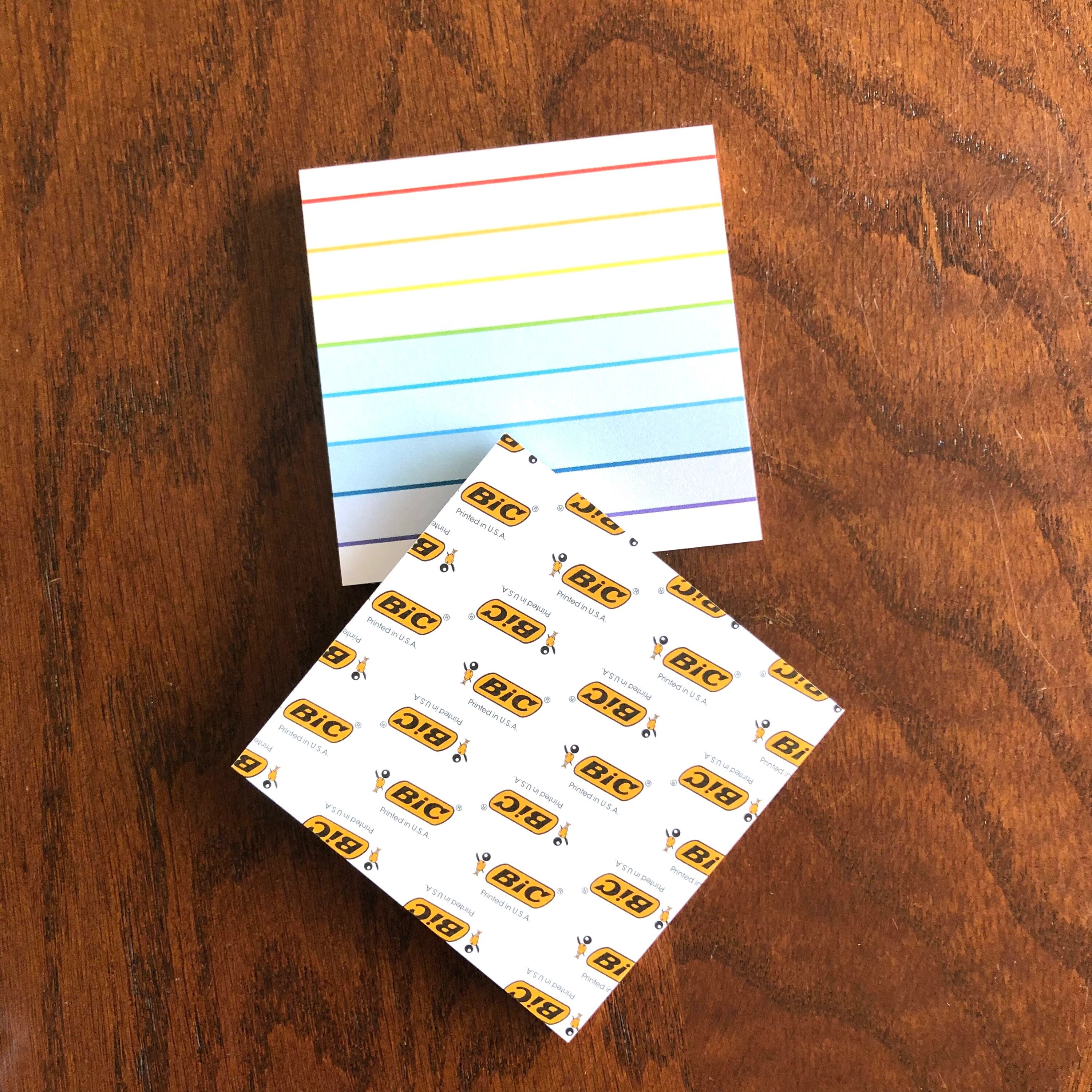 Rainbow Sticky Notes Lined Sticky Notes Stationery Gift - Etsy