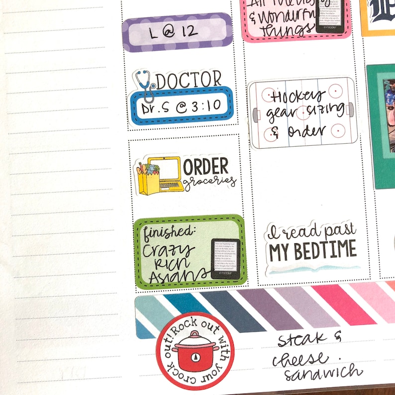Doctor Planner Stickers - Rainbow or Pastel Doctors Appointment ...
