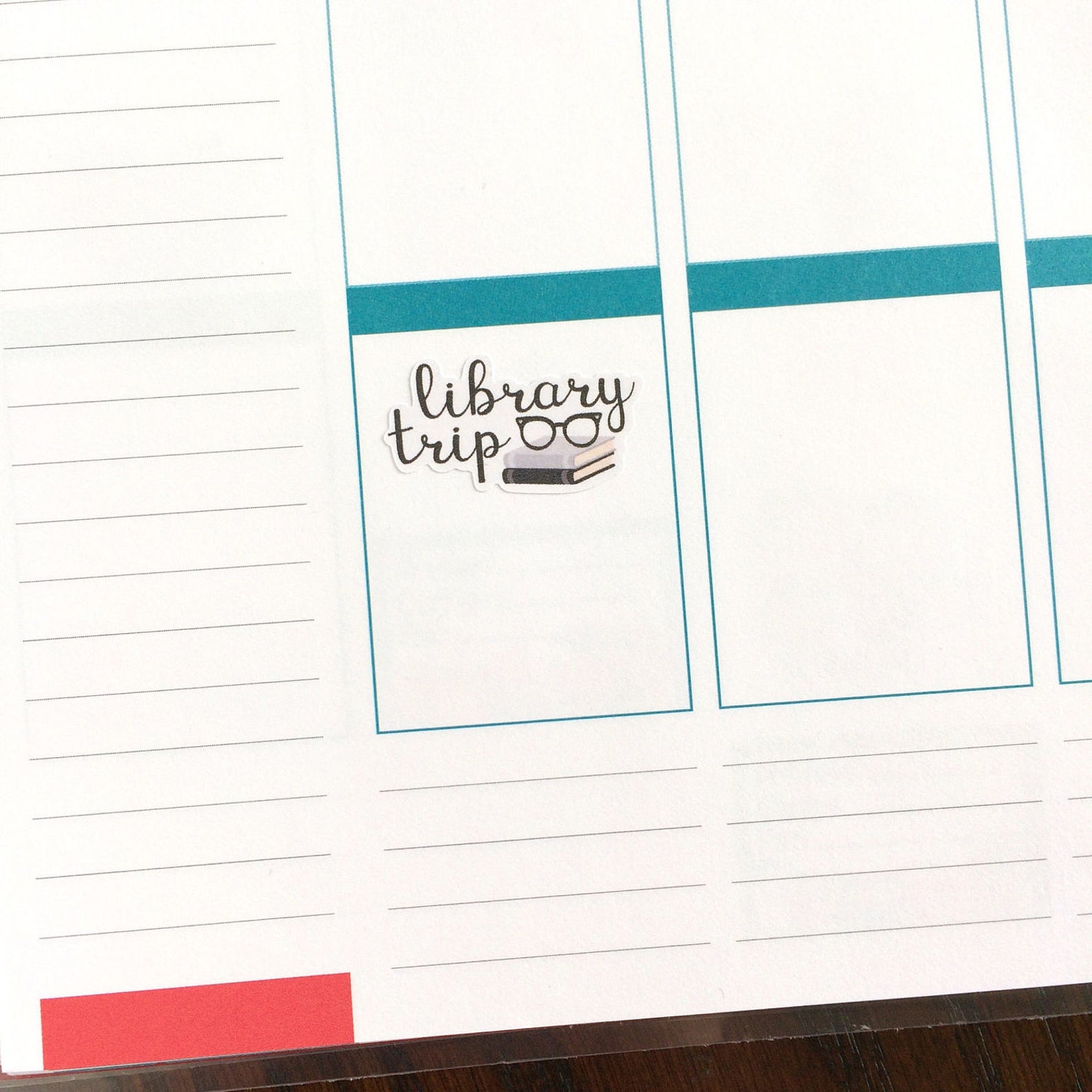 Library Trip Planner Stickers Reading Planner Stickers - Etsy