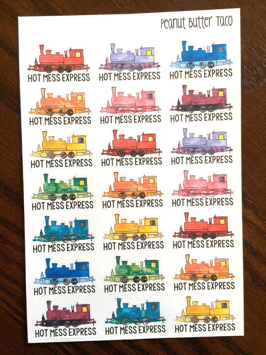 Hot Mess Express Stickers Adulting Stickers Train Stickers Engine ...