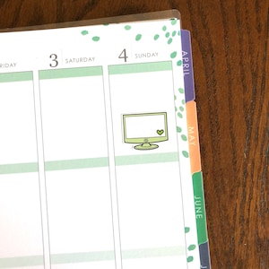 Large TV Planner Stickers - TV Stickers - Televison Stickers - TV Show ...