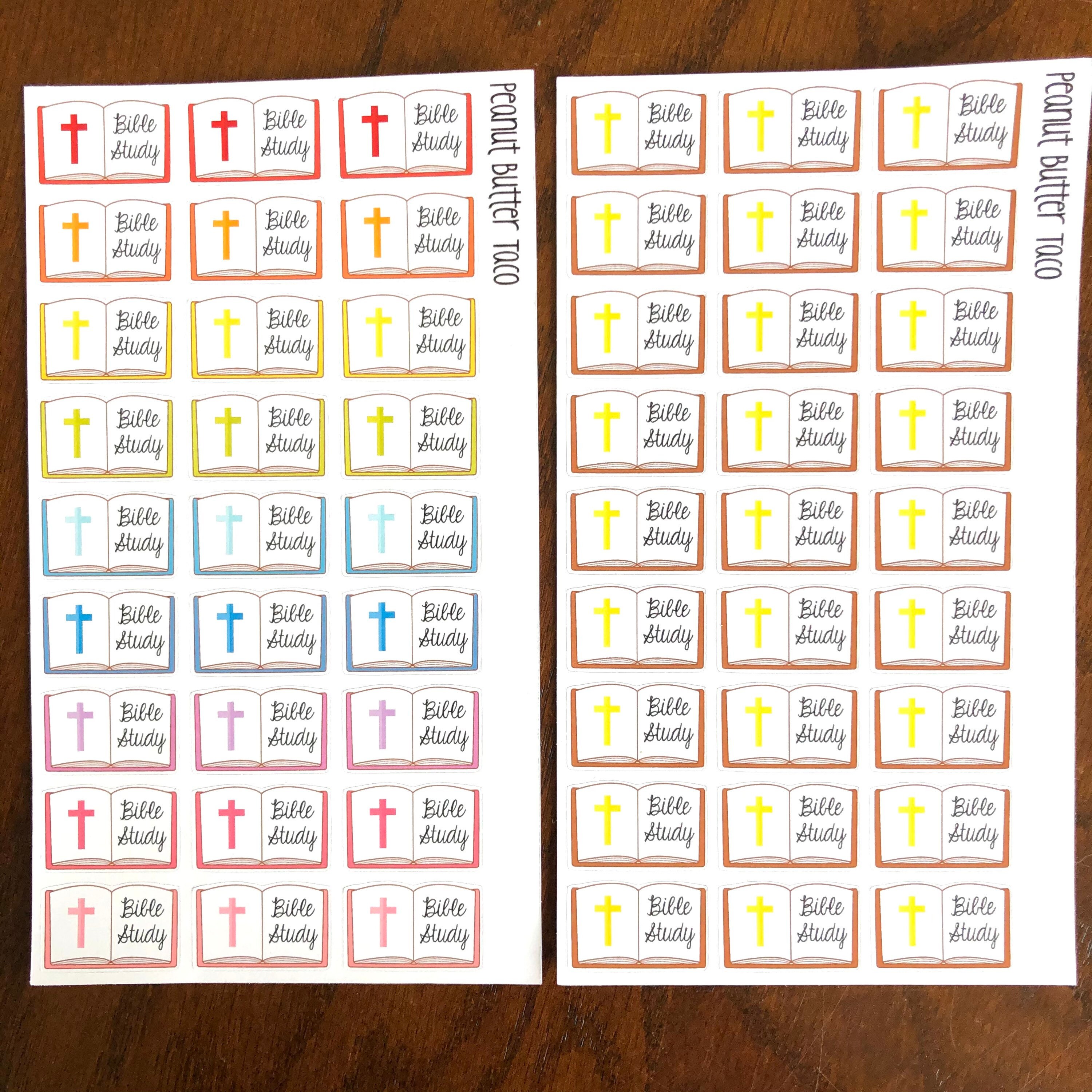 Bible Study Planner Stickers - Bible Study Stickers - Religious ...