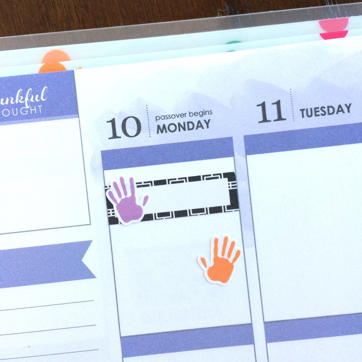 Hand Print Stickers Rainbow or Pastel Handprints Kid Mom | Etsy