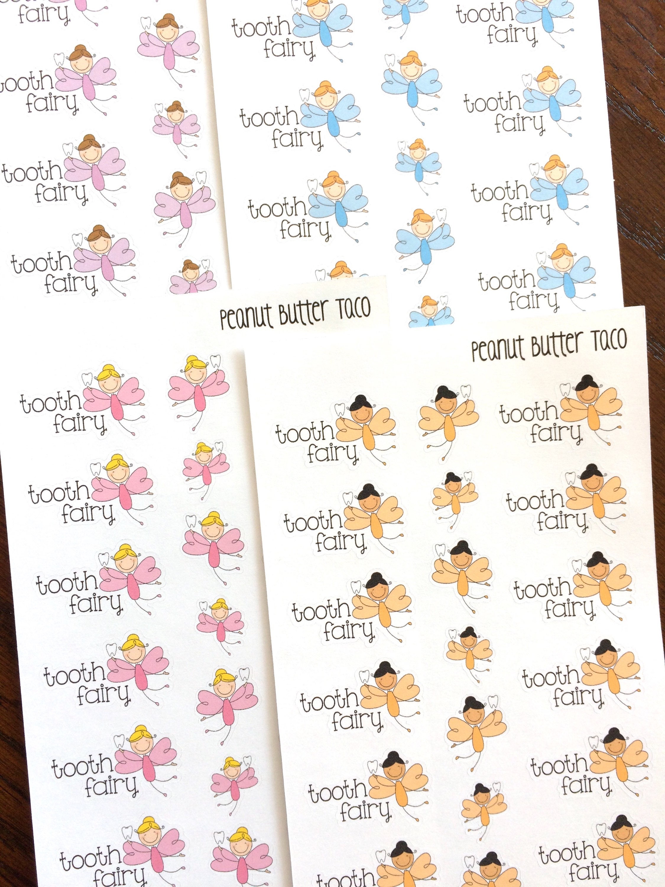 Tooth Fairy Stickers Tooth Fairy Planner Stickers Tooth | Etsy