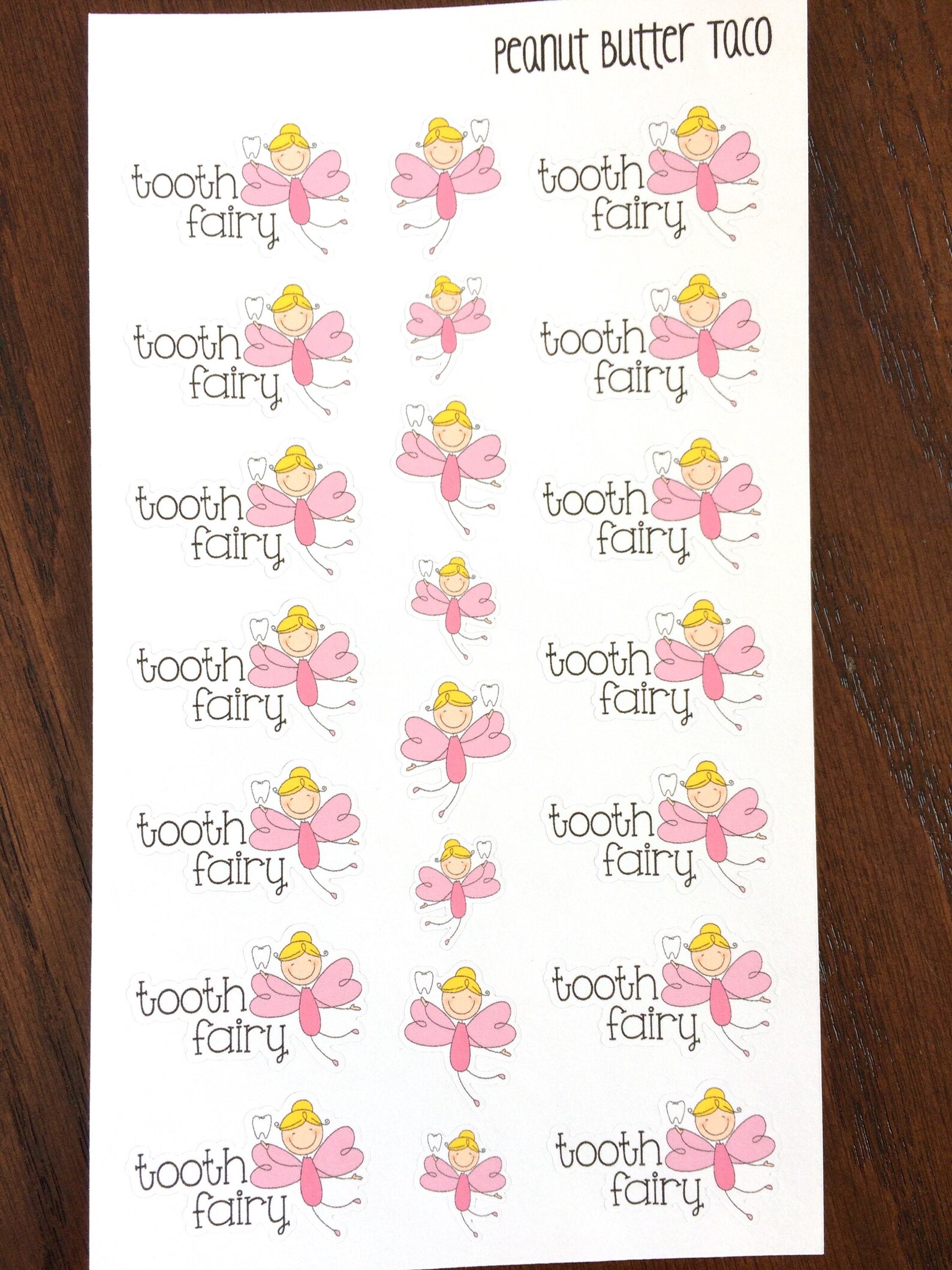 Tooth Fairy Stickers Tooth Fairy Planner Stickers Tooth | Etsy