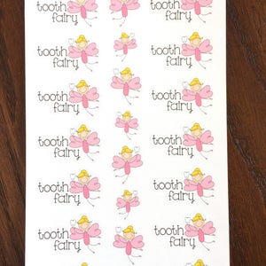 Tooth Fairy Stickers - Tooth Fairy Planner Stickers - Tooth Fairy ...
