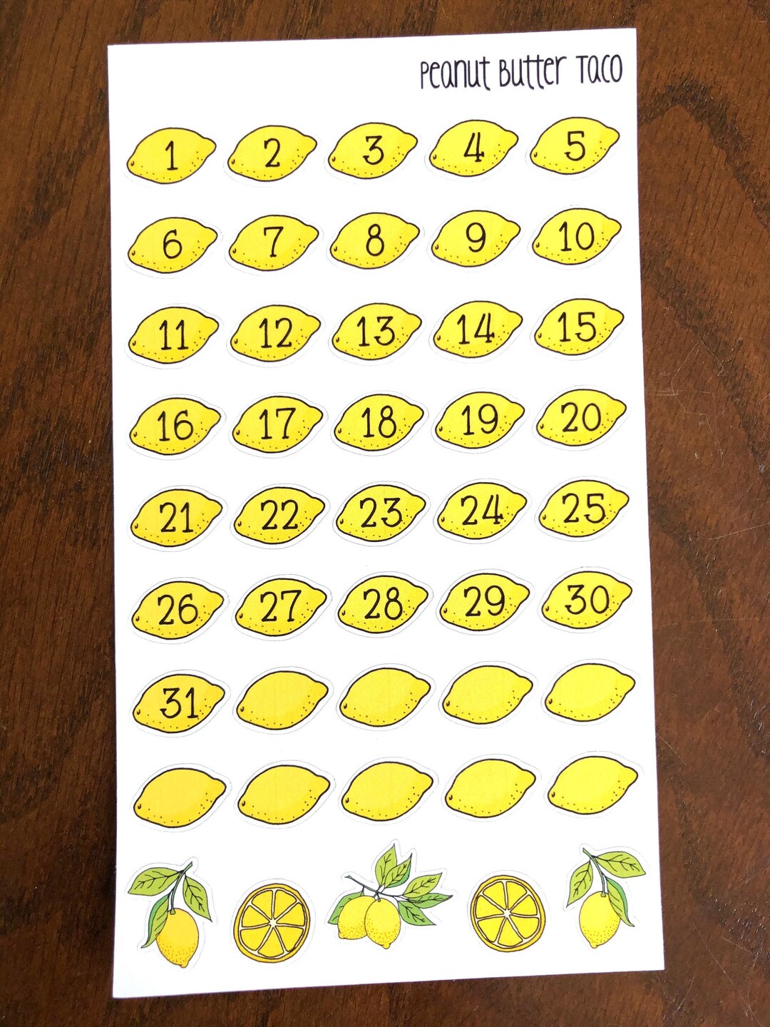 Lemon Date Covers - Lemons Planner Stickers - Lemon Dates - Lemon ...