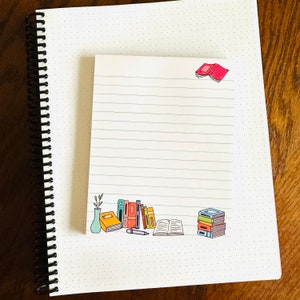 Bookish Notepad - 4.25 X 5.5" - I Love Books Paper - Bookworm Gift ...