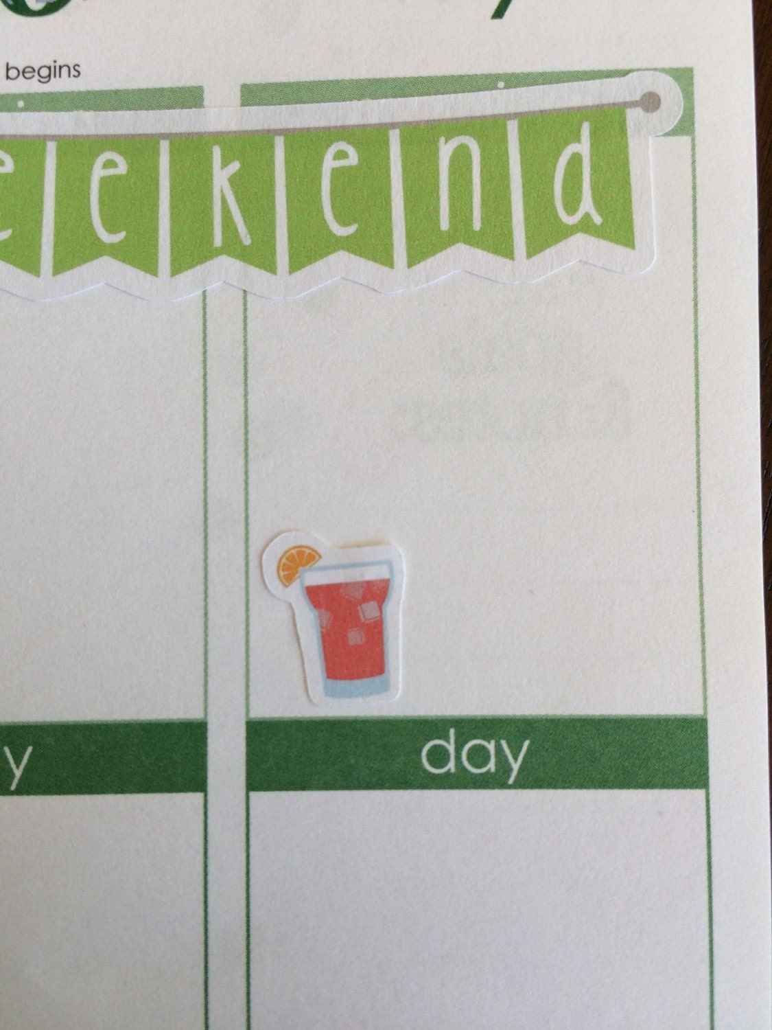 Cocktail Planner Stickers Drink Stickers Happy Hour | Etsy