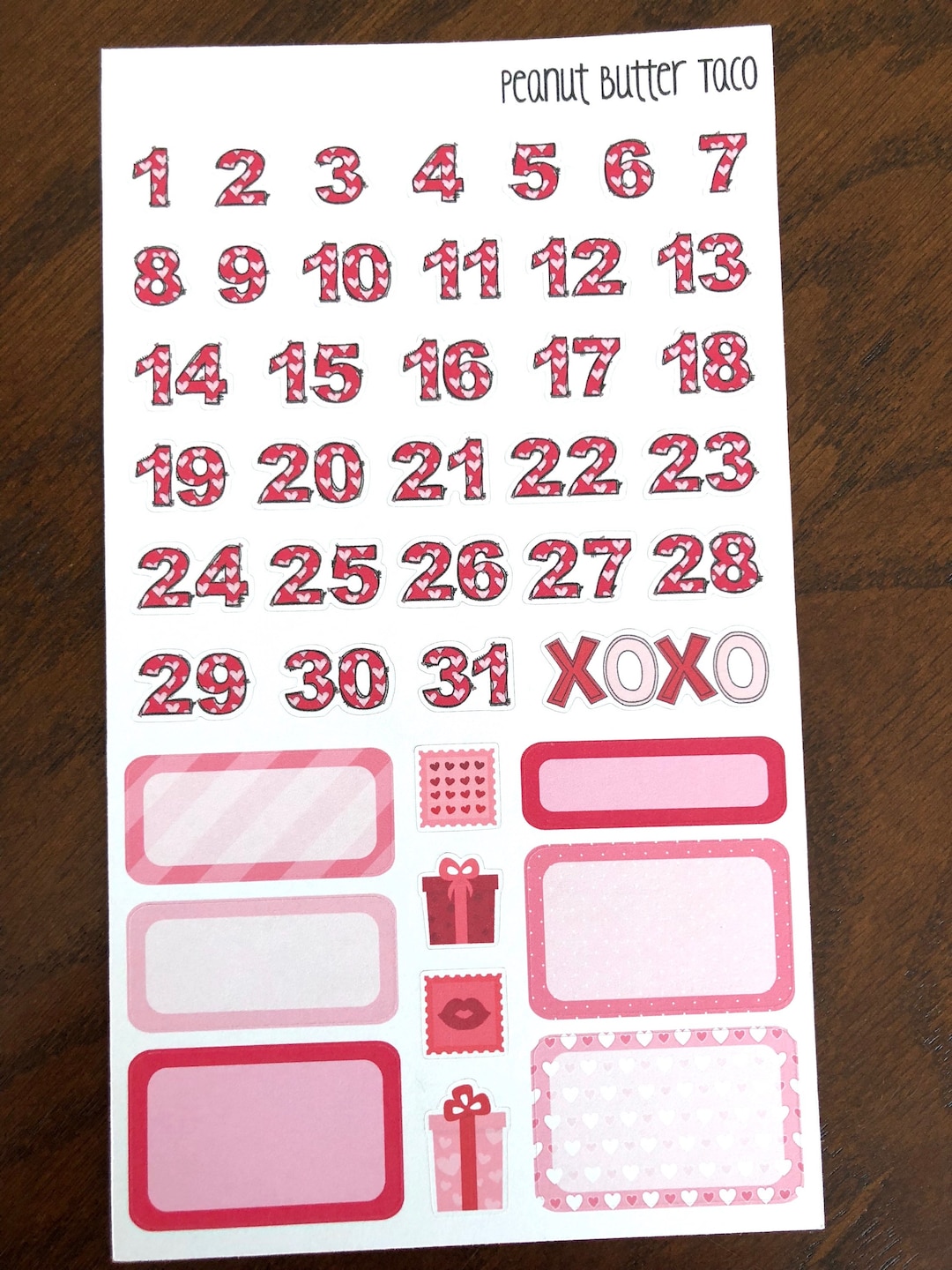 Valentine Doodle Date Covers - Valentine's Day Planner Stickers ...