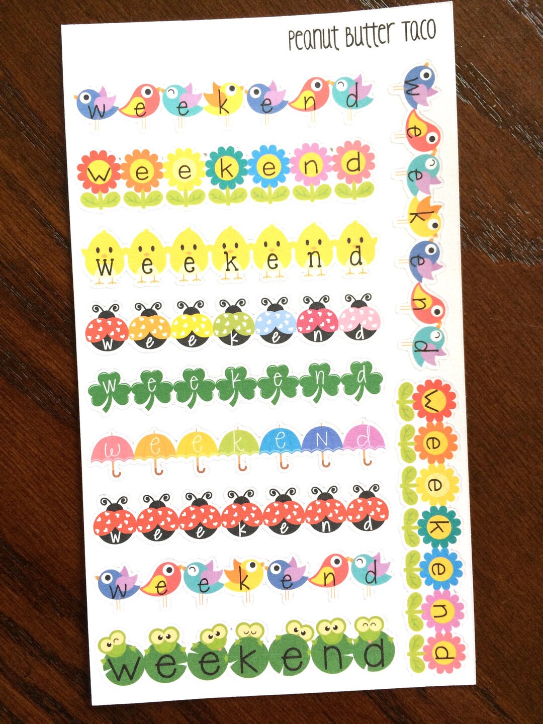 Spring Weekend Planner Stickers - Spring Stickers - Weekend Banner ...